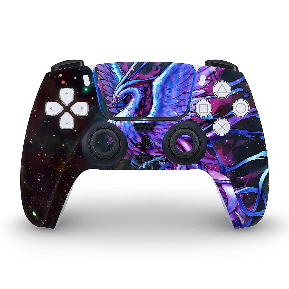 Head Case Designs Officially Licensed Christos Karapanos Phoenix Art Mix Vinyl Faceplate Gaming Skin Decal Compatible With Sony PlayStation 5 PS5 Digital Edition Console and DualSense Controller