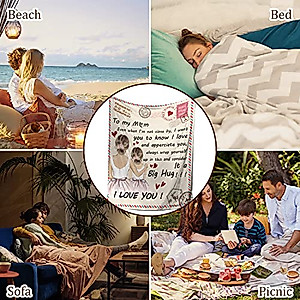 Mothters Day Gifts - Gifts for Mom Blanket, Mom Gifts Soft Throw Blanket Gifts for Mom from Daughter, Birthday Gifts for Mom Fleece Blanket, 27x152cm from Daughter Blanket