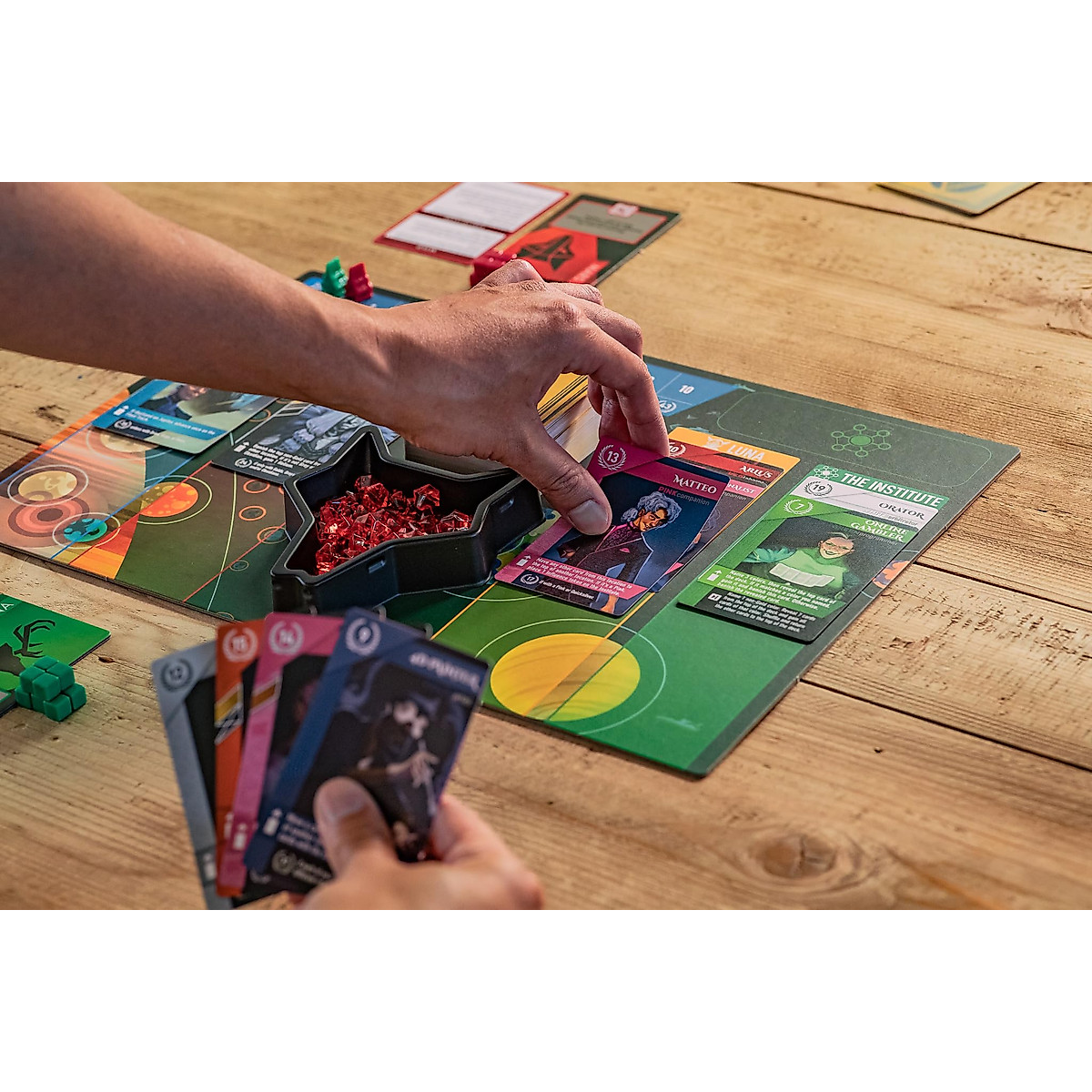 Stonemaier Games: Red Rising | A Competitive Strategy Game Based on The Novels from Pierce Brown | Craft a Hand of Powerful Characters from The World of Red Rising | 1-6 Players, 60 Mins, Ages 14+