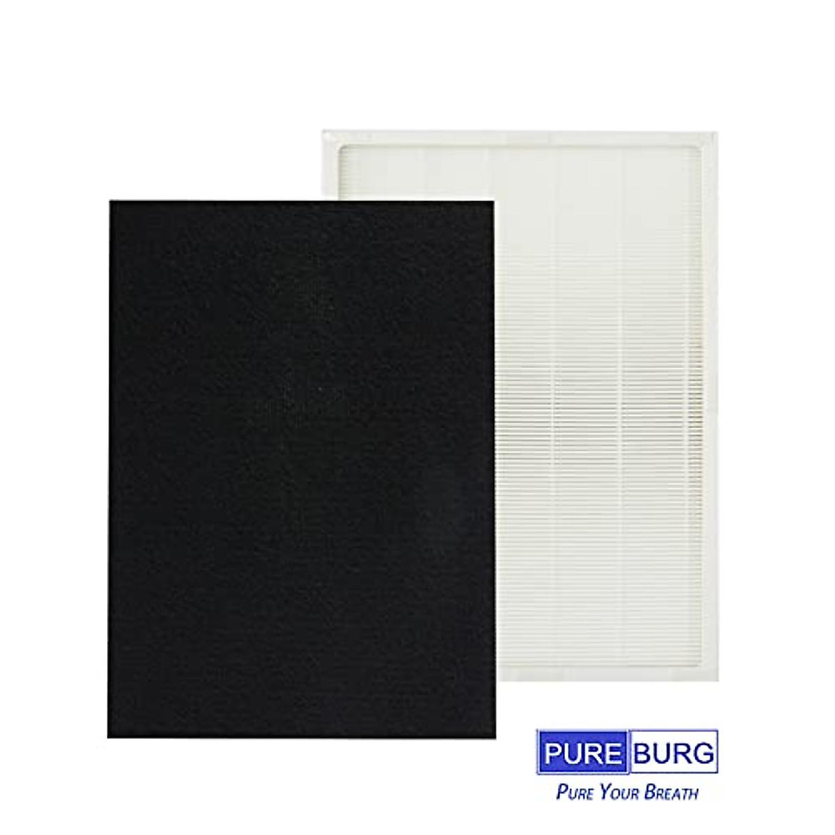 PUREBURG Replacement True HEPA Filter Set Compatible with Kenmore 83195 Fits Air Purifiers 83254 83396 85254 F-K3, H13 High-efficiency Activated carbon Pre-Filters Air Clean VOCs Dust