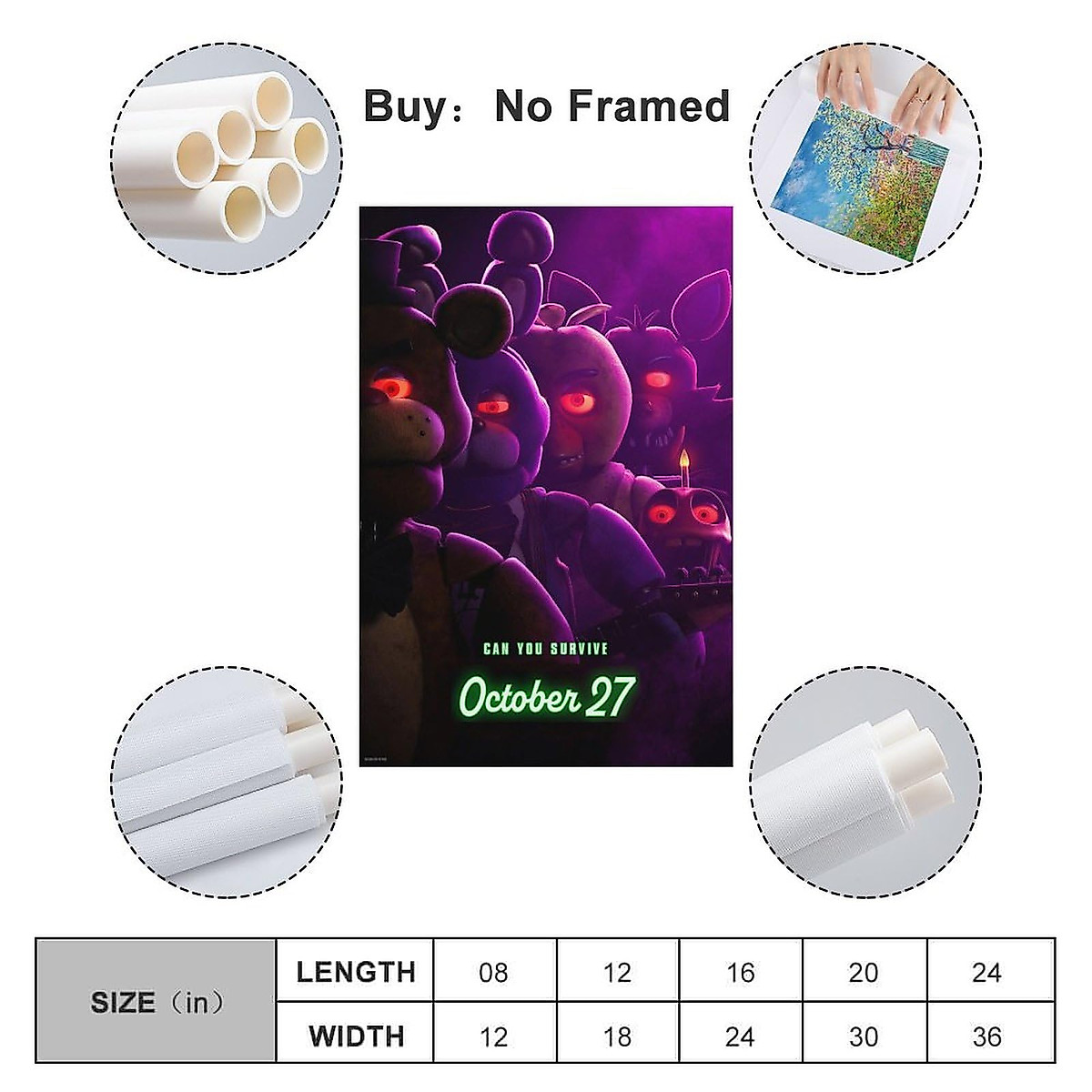 Anime Cartoon 2023 Movie Poster Cool Wall Decor Art Print Poster Suitable for Room Aesthetic - Matte Canvas Poster 12x18inch(30x45cm) Unframe-style