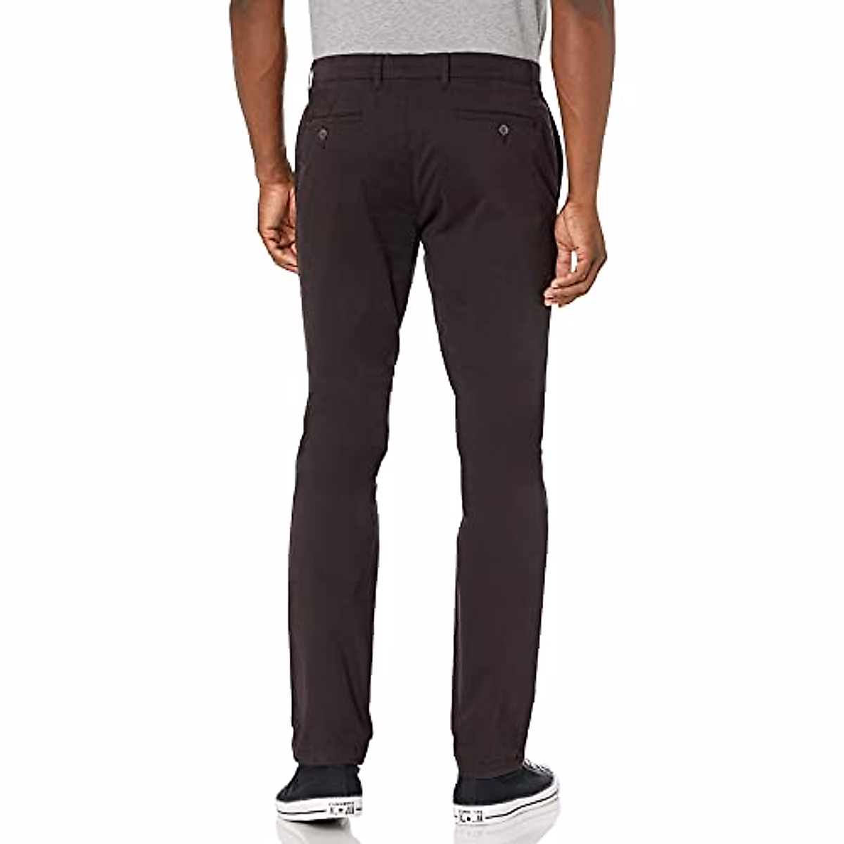 Amazon Essentials Men's Skinny-Fit Washed Comfort Stretch Chino Pant (Previously Goodthreads), Black, 30W x 32L