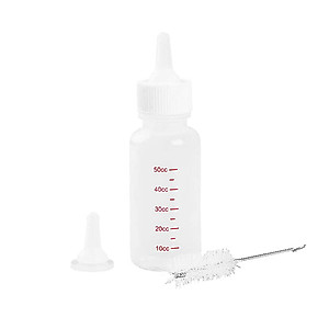 PULABO 50Ml Water Puppy Kitten Dog Cat Baby Feeding Cleaning Brush Pet Milk Bottle Nipple Pacifier Water Nursing Pet Supplies Convenient