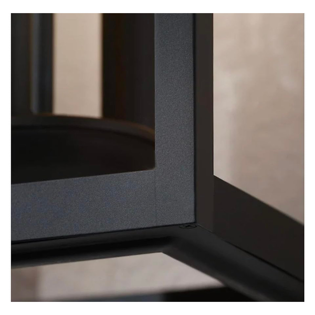 Home Decorators Havenridge 3-Light Matte Black Hardwired Outdoor Wall Lantern Sconce with Clear Glass