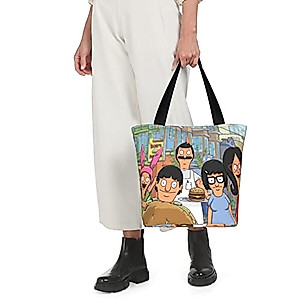 Bobs-Burgers Women's Tote Bag Large Capacity Shoulder Handbag For School Travel Beach Shopping Business Work