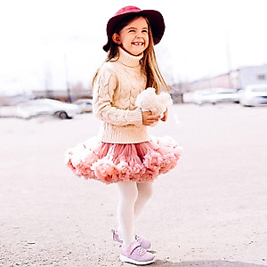 Harvest Land Kids Glitter Tennis Shoes Slip-On Toddler Fashion Sneakers Running Shoes with Woven Breathable Sports Shoes for Girls Hook-Loop Outdoor Casual, Purple, US2