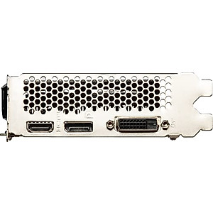MSI Gaming GeForce GTX 1630 4GB GDRR6 64-Bit HDMI/DP/DVI Single Fan OC ITX Graphics Card (GTX 1630 AERO ITX 4G OC)