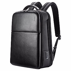 BOPAI Laptop Backpack Men for 15.6 inch Business Smart Professional Lightweight Backpack with USB Charging Office Commuter Computer Rucksack Executive Anti Theft Black