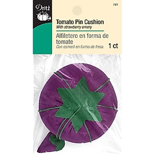Dritz Tomato Strawberry Emery, Purple Pin Cushion