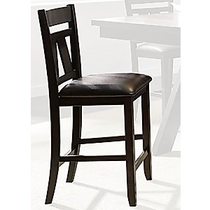 Liberty Furniture Industries Lawson Splat Back Counter Chair (RTA), W19 x D21 x H41, Black