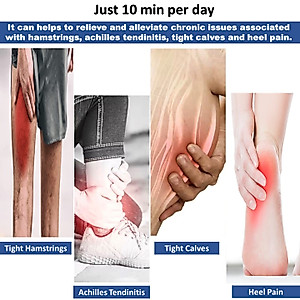 Govin Foot & Calf Stretching for Plantar Fasciitis Planter Facetious Support ideal for Muscle Strain, Ankle Injuries, Pain Relief, Dancers, Yoga and Physical Therapy.