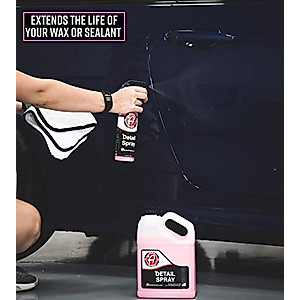 Adam's Detail Spray - Quick Waterless Detailer Spray For Car Detailing | Polisher Clay Bar & Car Wax Boosting Tech | Add Shine Gloss Depth Paint | Car Wash Kit & Dust Remover (Collection)