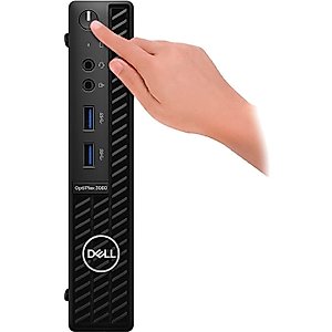 Dell OptiPlex 3000 3080 Desktop Computer - Intel Core i5 10th Gen i5-10500T Hexa-core (6 Core) 2.30 GHz - 8 GB RAM DDR4 SDRAM - 256 GB NVMe M.2 PCI Express M.2 SSD - Micro PC - Black (Renewed)