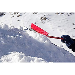SubZero 3512PBT 35" Pivoting Head Extendable Snowbroom with Integrated Foam Squeegee and Ice Scraper (Colors may vary)