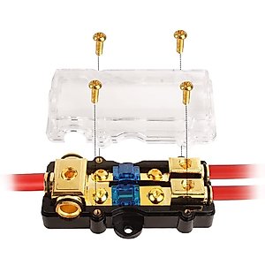 Car Stereo Audio Inline Fuse Holder Distribution Block Car Audio Fuse Holder Distribution Block 0 2 4 AWG in 4 6 8 Gauge Out