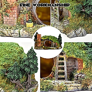 fazhongfa Aquarium Decorations Castle Fish Tank Décor Thematic Ornaments (Hobbit-L)
