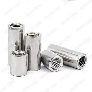 304 Stainless Steel Lengthen Round Nut Standoff Spacer Pillar M3 M4 M5 M6 to M20 (M5*12*Φ10,2)