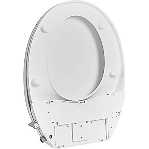 Hausen Non-Electric Bidet Toilet Seat, Round, White