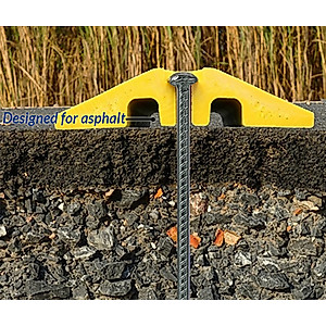 Electriduct 14" Rebar Spikes 1/2" Diameter (Pack of 16) Anchor Kit Galvanized Steel - Asphalt Mounting Hardware for Parking Curbs, Speed Bumps, Wheelchair Ramps, Cable Protectors, Cord Covers