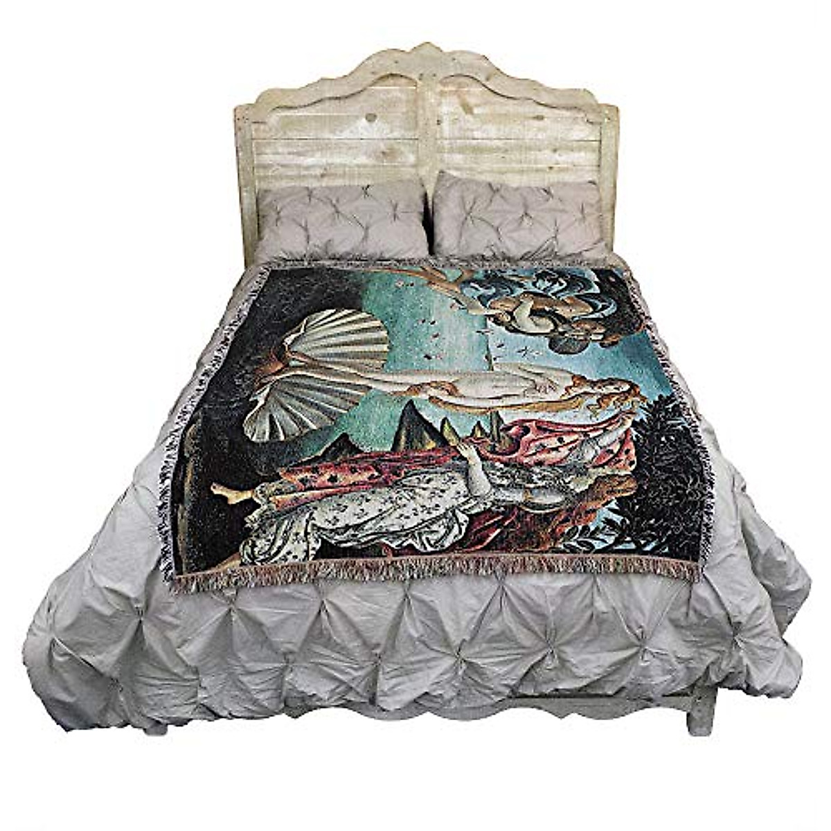Pure Country Weavers Birth of Venus Blanket by Sandro Botticelli - Fine Art Gift Tapestry Throw Woven from Cotton - Made in The USA (72x54)