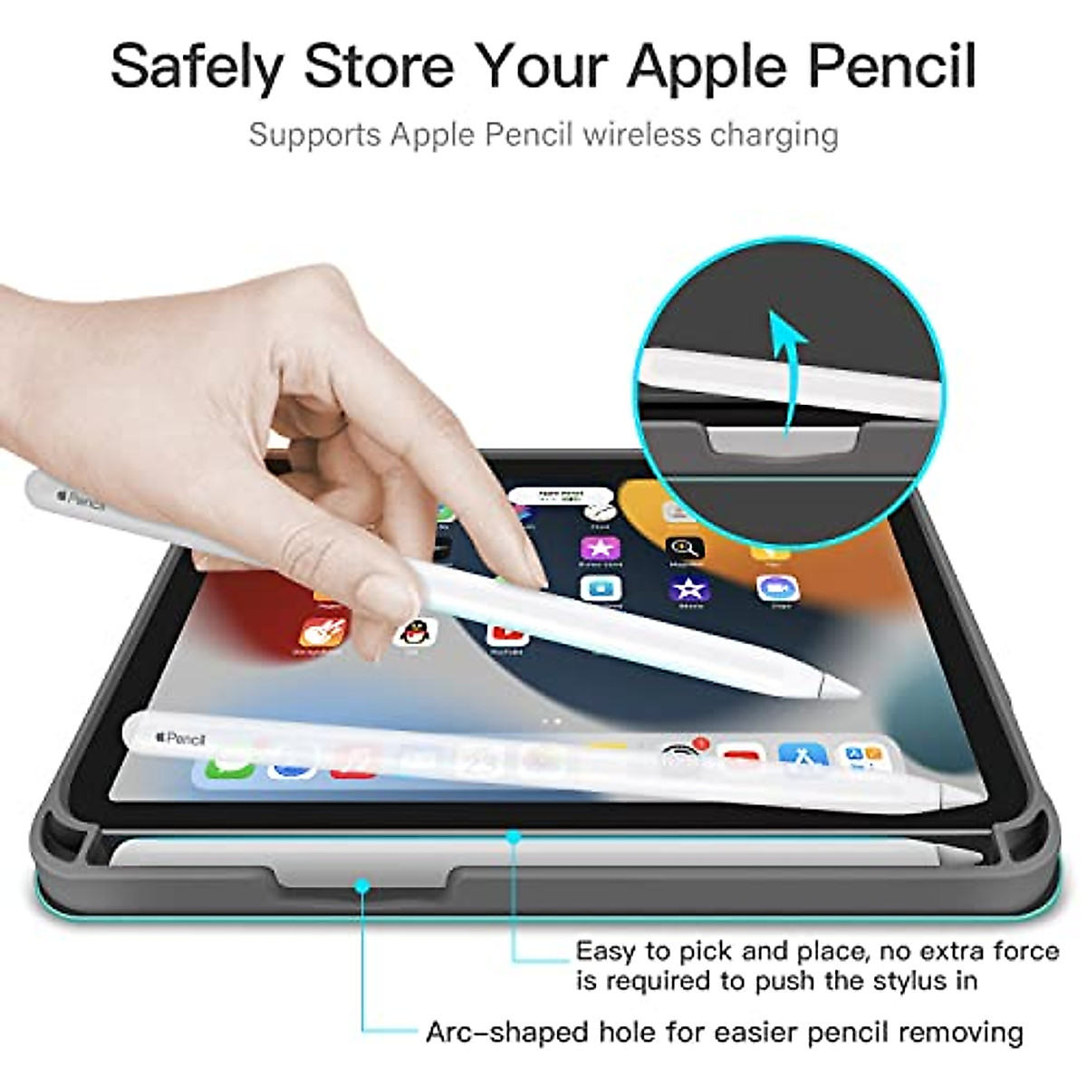 BloxFlag iPad Mini 6 Case 2021 6th Generation 8.3 Inch Smart Folio Stand Protective Cover with ...