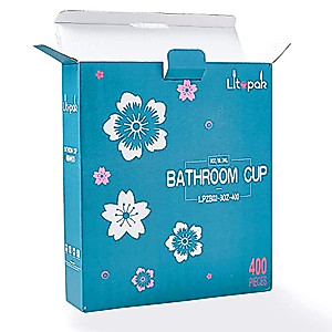 LITOPAK 400 Pack 3oz Disposable Bathroom Cups, Colorful Disposable Mouthwash Cups, Small Disposable Cups, Mini Paper Cups for Parties, Picnics, Barbecues, Travel and Events.