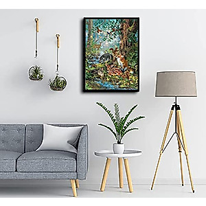 GemZono Diamond Painting Kits for Adults Beginners Animals Diamond Art for Adults-DIY 5D Paint with Diamond Full Drill for Home Wall Decor,Animal Diamond Dots(12x16inch)