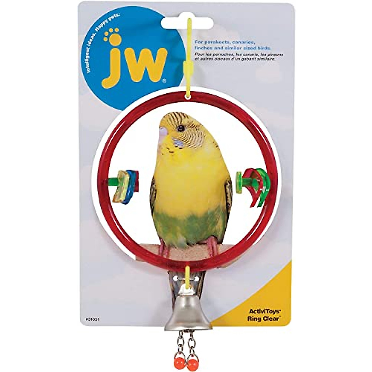 JW Pet Activitoys Ring Clear Bird Toy [Set of 3]