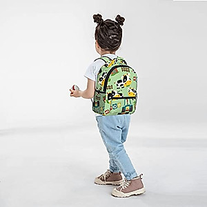 KiuLoam Funny Cow In Farm Yard Kids Backpacks For Toddler Boys And Girls Preschool Backpack With Chest Strap 12 Inch