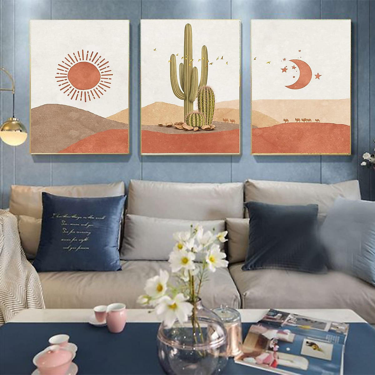 JWYFFS 3 Pack DIY 5D Diamond Painting Kits, Diamond Art Painting,Diamond Painting for Relaxation and Home Wall Decor Rhinestone Painting 12 X 16 Inch with Tools (MA7-9)