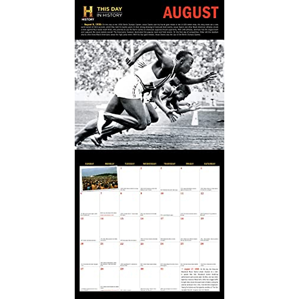 2023 History Channel This Day in History Wall Calendar: 365 Remarkable People, Extraordinary Events and Fascinating Facts (Hanging Monthly Photography Calendar & Gift)