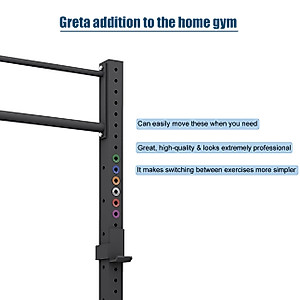 Power Squat Rack Barbell Magnetic Position Markers Reminders Label for Home Gym & Garage Gyms,Squat Rack Magnets identifier Rings for Power Rack J-Cup (Inner Circle Diameter 0.75inch)