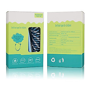 Toddler Leash Safety Harness with Induction Lock, Reflective Anti Lost Wrist Link Walking Belt Straps for Toddlers, Babies, Kids, Wrist Band for Outdoor Activities, Shopping (Blue, 2m)