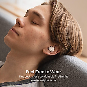 TOZO A1 Mini Wireless Earbuds Bluetooth 5.3 in Ear Light-Weight Headphones Built-in Microphone, IPX5 Waterproof, Immersive Premium Sound Long Distance Connection Headset with Charging Case, Khaki