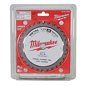 Milwaukee 48-40-4205 5-3/8 in. x 30 Carbide Teeth Metal and Stainless Cutting Circular Saw Blade