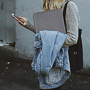15.6 16 Inch Laptop Case for Dell Inspiron 15 3000 5000, Asus VivoBook 15.6/Asus Chromebook/Asus ROG/Asus Zenbook 15.6, MacBook Pro 16 Inch A2141/HP OMEN 15, Notebook Sleeve Bag with Small Case, Grey