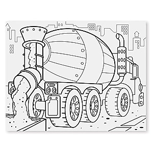 Melissa & Doug Jumbo Colouring Book Vehicles | Activity Pad | Coloring Book | 3+ | Gift for Boy or Girl