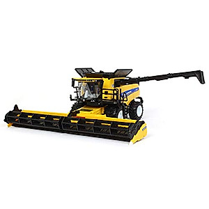 ERTL 1/64 New Holland CR9.90 Combine with Corn & Draper Heads, Prestige Series 13958