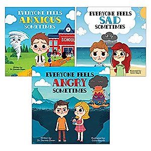 Everyone Feels Series (3 Books) - Mental Health Children's Books to Teach Kids How to Manage Anger, Anxiety & Sadness, Social Emotional Books by Dr. Daniela Owen, Child Psychologist