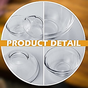 36 Pieces 2.4 Inch Small Glass Bowls Soy Sauce Dipping Bowls Mini Clear Prep Bowls Stackable Serving Bowls for Ramekins Snack Fruit Dips Dessert Ingredient Mixing, 1.5 oz