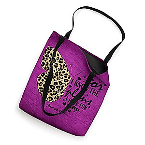 Jeremiah 29 11 Tote Bag Women Cheetah Print Purple Butterfly Tote Bag