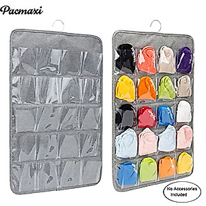 Hanging Baby Sock Organizer Storage, Sock Organizers Holder For Newborns, Newborn Baby Sock Holder, Baby Sock Wall Display Stand For Baby Girl Socks Storage Closet Nursery Bedroom Drawers (grey)