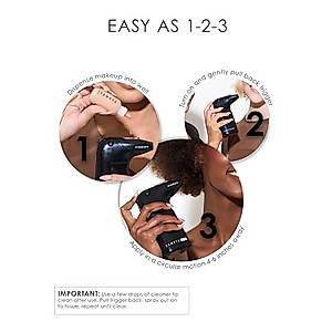 TEMPTU One Airbrush Make-up Kit for Complexion Perfection with Cordless Compressor, Light/Medium: 11-Piece Set, Portable Air Brush Machine, 3 Shades of Foundation, Blush, Bronzer, Instant Concealer