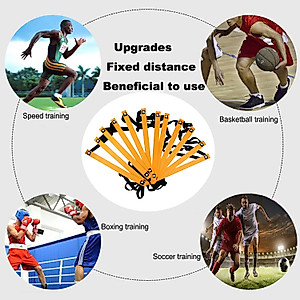 ENDIESS Agility Ladder Speed Agility Training Equipment,1 Agility Ladder 20ft,4 Hurdles,Training Soccer Cones,Jump Rope,Running Parachute, Agility Training Equipment for Kids Youth Adul (Yellow)