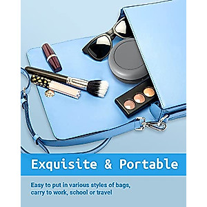 Denture Bath Case, Denture Cup, Leak Proof Portable Retainer Case, Denture Cleaning Kit with Cleaner Brush, Denture Box with Strainer & Mirror, Denture Case for Aligner Retainer Mouth Guard