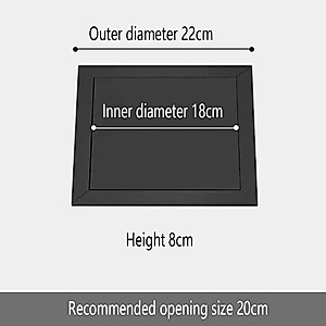 zktoermn Trash Cans Lids, 304 Stainless Steel Trash Grommet Flap Lid, 360 ° Rotation Flush Recessed Trash Can Lid Waste Chute Cover XJJUN (Color : Gold, Size : 22cm)