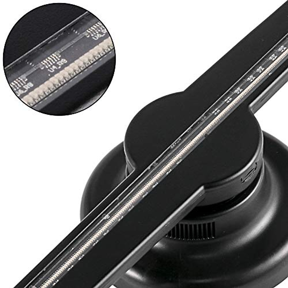 VEVOR 3D Holographic Fan 42cm Diameters Hologram Fan with 224 Led Lamps 3D Hologram Projector 450x224 Resolution Holographic Led Fan Display Support for Windows XP/7/8/10/Android Advertising Display