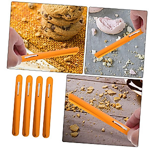 KICHOUSE 4Pcs Stainless Steel Crumb Scraper Restaurant and Kitchen Crumb Sweeper for Tabletop Cleaning Counter Crumb Scraper for Home and Commercial Use