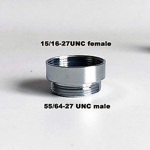 MISSMIN Faucet Aerator adapter 15/16 Female to 55/64 Male Convertor