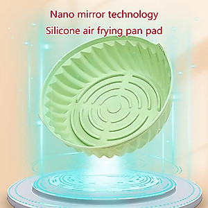 beertoy Air Fryer Reusable Pot Easy To Clean Oven Baking Tray Round Liners with Gloves Kitchen Air Fryer Accessory air fryer pot reusable fryer liners air fryer liners round air for